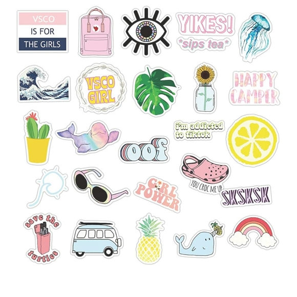 Wall Decor | 12 Random Vsco Waterproof Vinyl Sticker | Poshmark